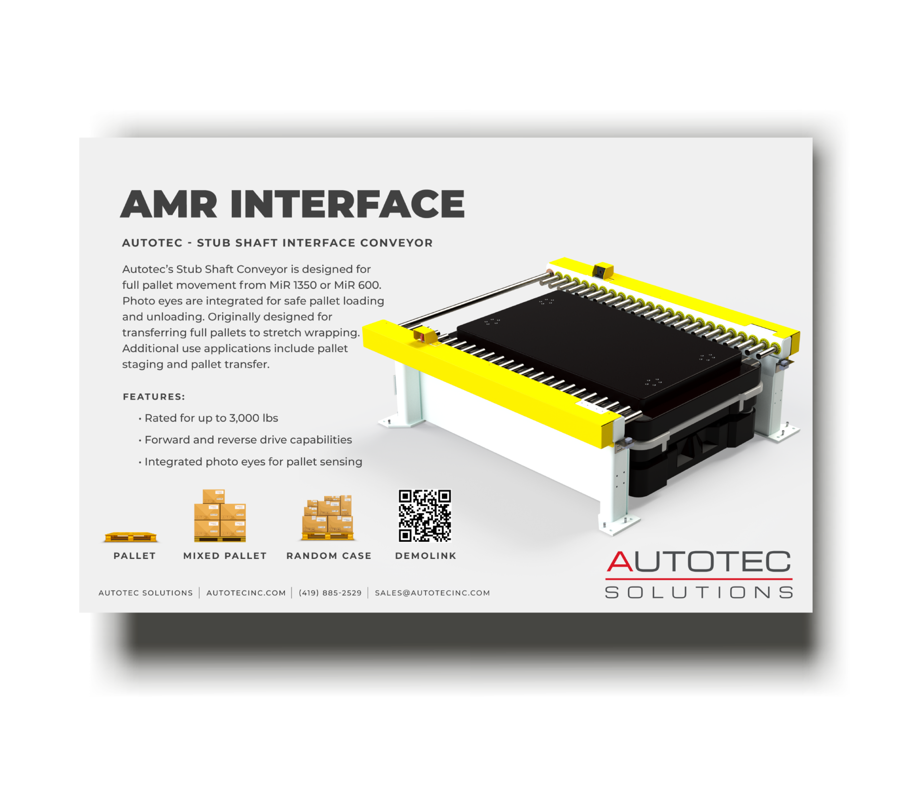 Autotec Stub Shaft Interface Conveyor - Autotec Solutions